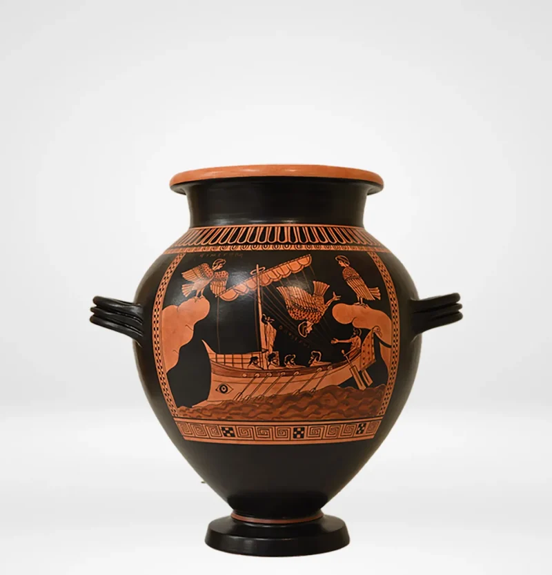 Odysseus and the Sirens, Greek Pottery, Hand made replica, Red Figure ...
