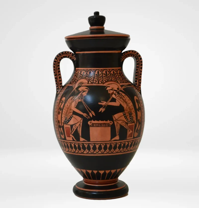 Achilles and Ajax Playing Pessous, Red and Black Figure Bilingual ...